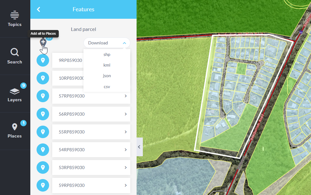 Search and Query Tools - Queensland Globe Help