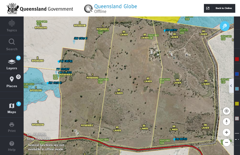 Queensland Globe - Help