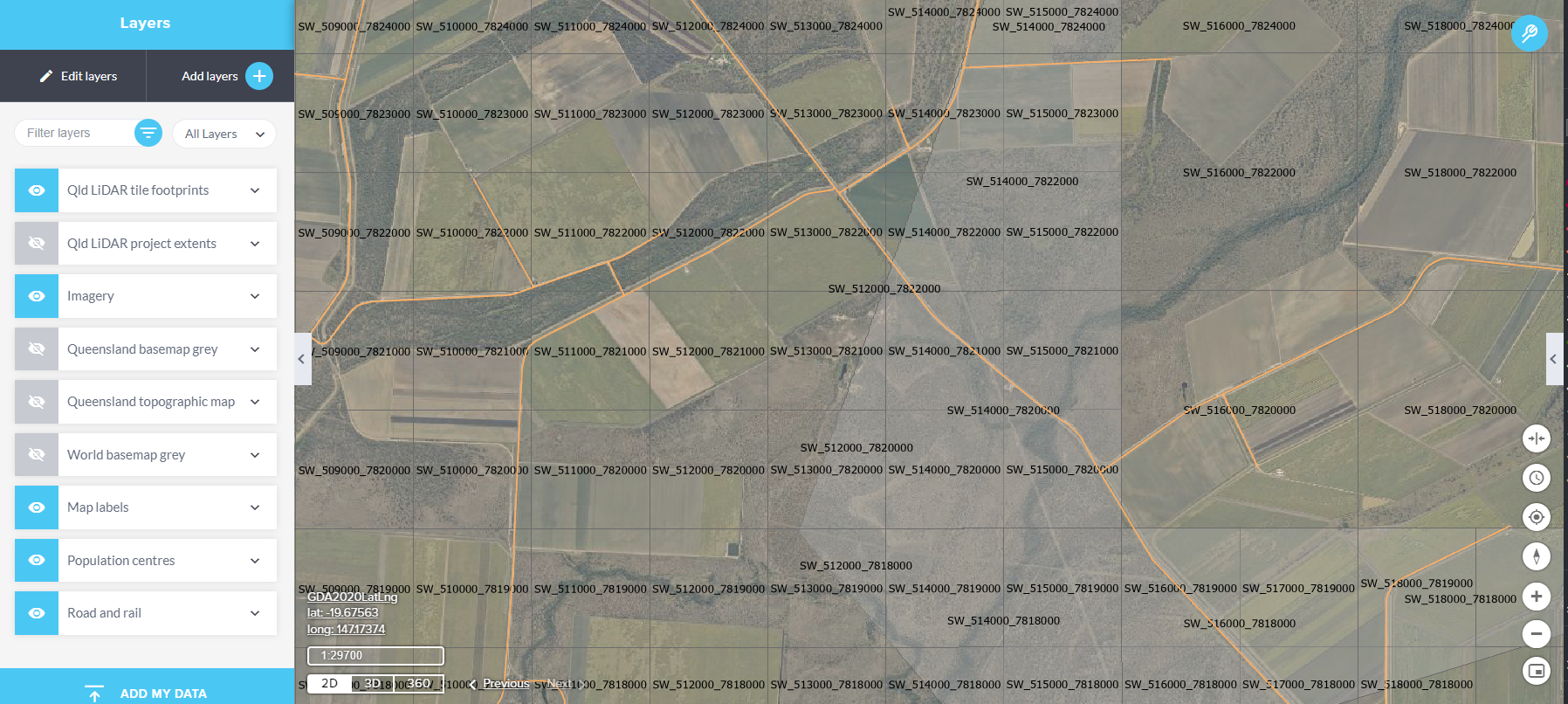 Managing Data - Queensland Globe Help