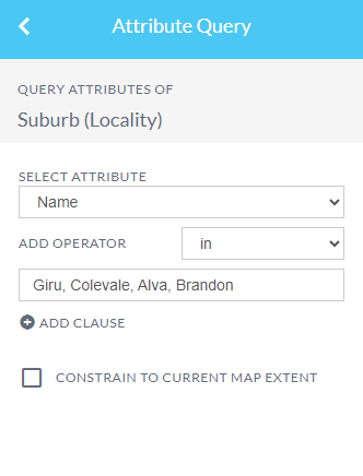 Search and Query Tools - Queensland Globe Help